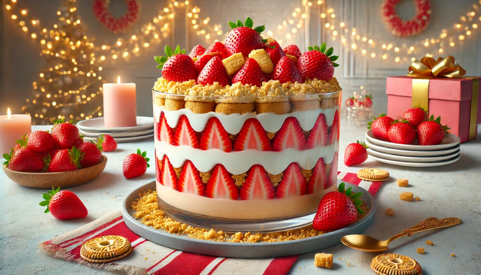 Exquisito postre de fresas especial para las fiestas | Todo para ti